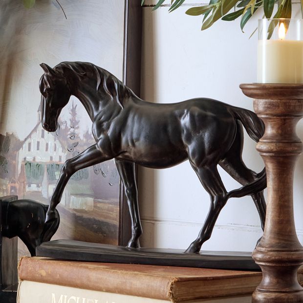 Walking Horse Tabletop Figure | Antique Farmhouse