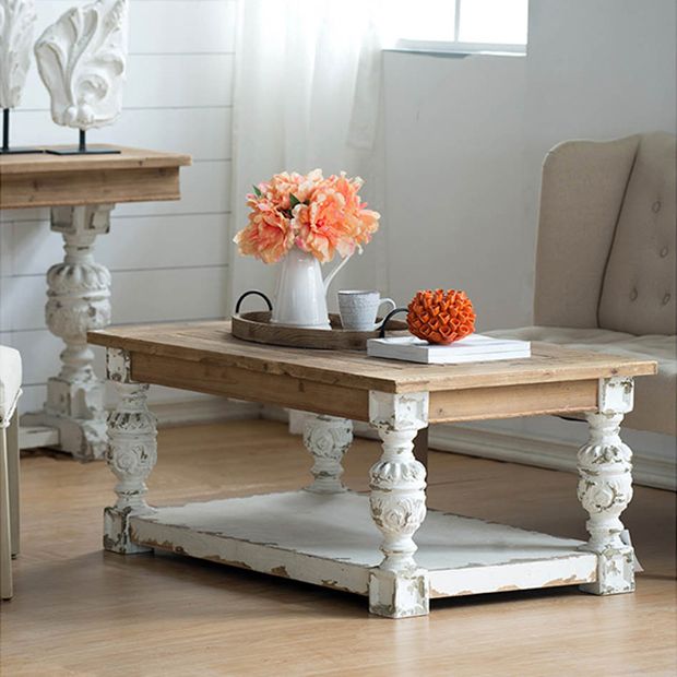 Weathered Countryside Cottage Coffee Table | Antique Farmhouse