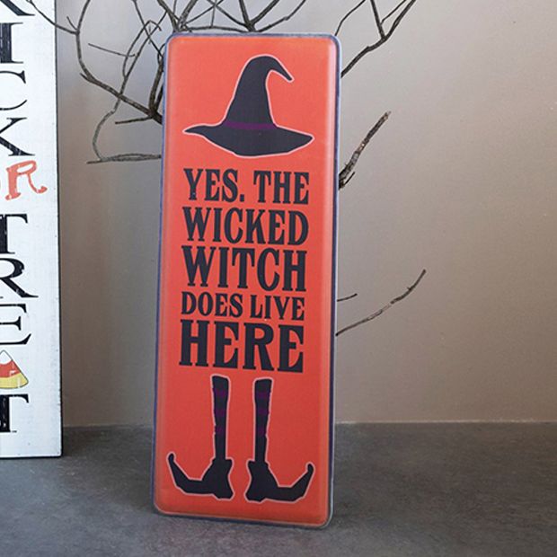 Wicked Witch Metal Sign | Antique Farmhouse