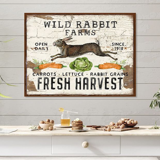 Wild Rabbit Farms Canvas Wall Art | Antique Farmhouse