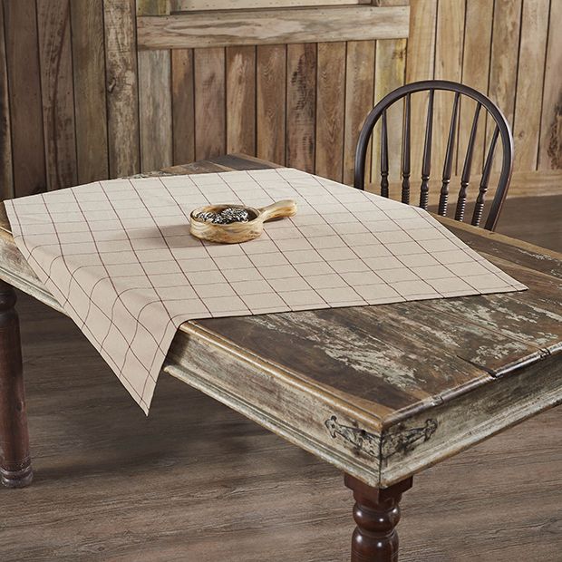 Window Pane Plaid Tablecloth | Antique Farmhouse