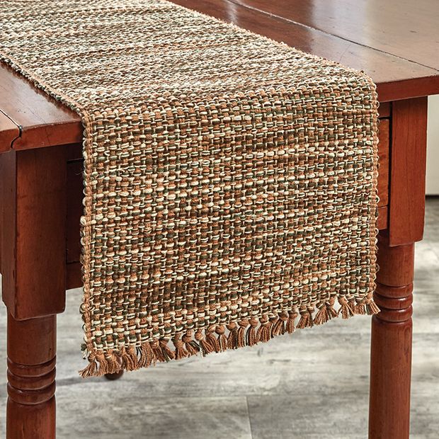 Woven Tweed Table Runner | Antique Farmhouse