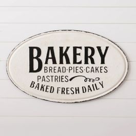 Breads Pies Cakes Metal Bakery Sign | Antique Farmhouse