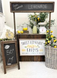 Chalkboard Lemonade Stand With Crates | Antique Farmhouse
