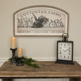 Cottontail Farms Wood Wall Sign | Antique Farmhouse