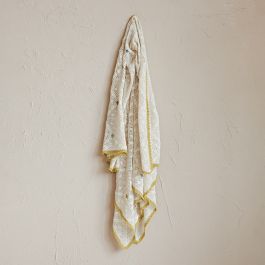 Crocheted Diamond Pattern Throw | Antique Farmhouse