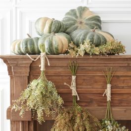 Decorative Green Lumpy Pumpkin | Antique Farmhouse