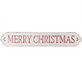 Embossed Christmas Metal Wall Sign | Antique Farmhouse