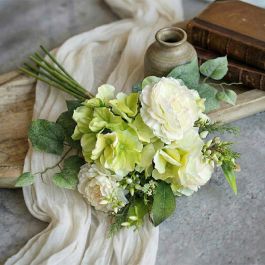 Faux White Floral Hopeful Greetings Bouquet | Antique Farmhouse