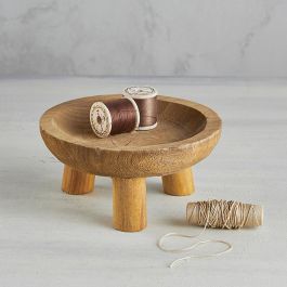 Footed Wood Display Riser | Antique Farmhouse