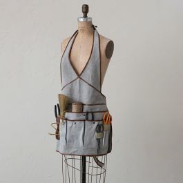 Leather Trim Multipurpose Apron | Antique Farmhouse