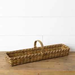 Long Rectangle Basket With Handle | Antique Farmhouse