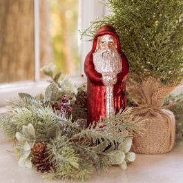 Mercury Glass Belsnickel Santa | Antique Farmhouse