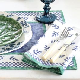 Modern Mediterranean Cloth Napkins Set of 4 | Antique Farmhouse