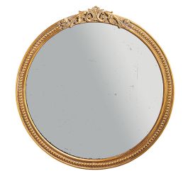 Round Ornate Wall Mirror | Antique Farmhouse