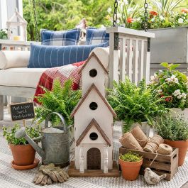 Rustic Three Story Birdhouse | Antique Farmhouse