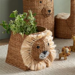 Seagrass Lion Storage Basket | Antique Farmhouse