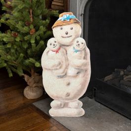 Snowman with Babies Dummy Board | Antique Farmhouse