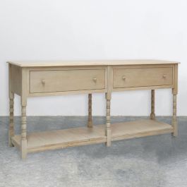 Spindle Leg Console Table With Drawers | Antique Farmhouse