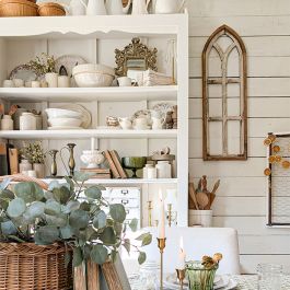 white window frame decor