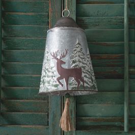 Winter Woodland Bell With Deer | Antique Farmhouse