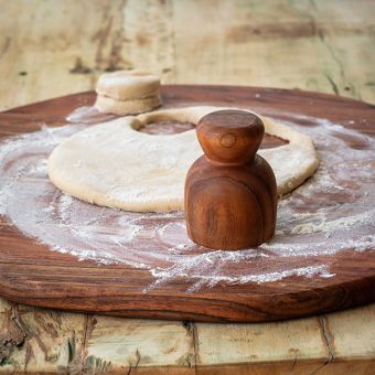Round Wooden Biscuit Cutter | Antique Farmhouse