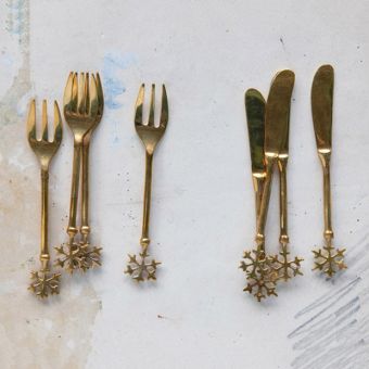 Snowflake Handled Fork Collection Set of 4 | Antique Farmhouse