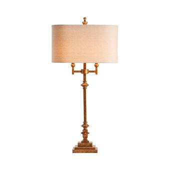 Stacked Square Base Table Lamp | Antique Farmhouse
