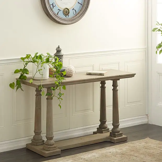 French Country Cottage Console Table Antique Farmhouse