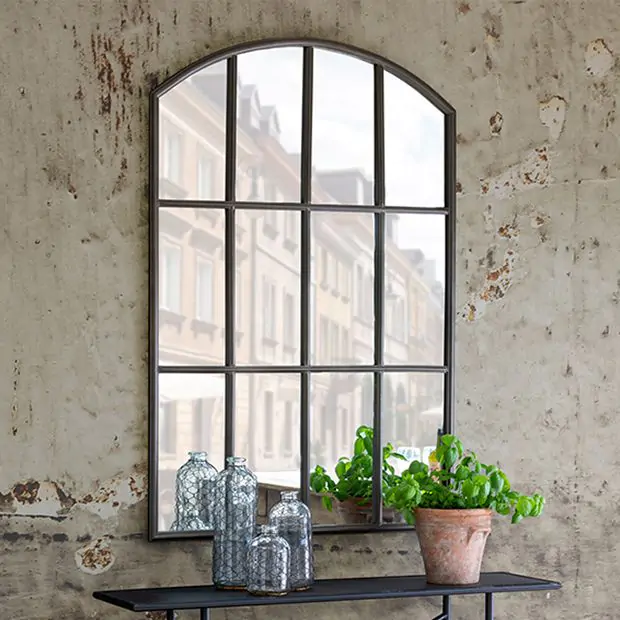 antique window mirror