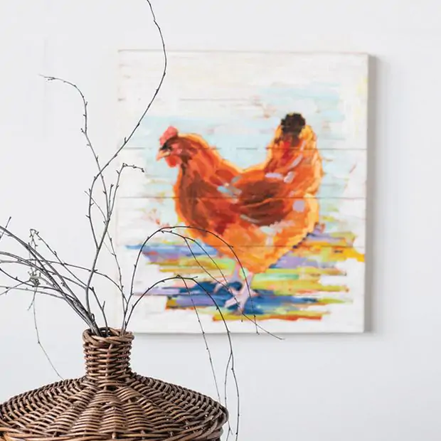 hen wall art