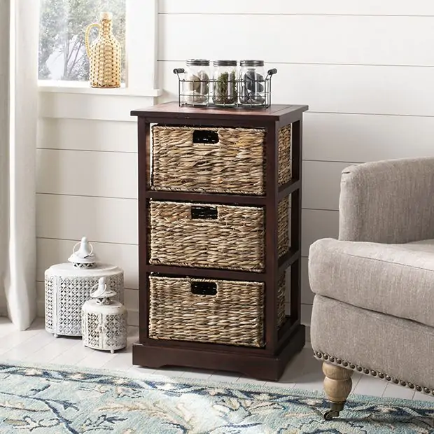 Storage side table basket store