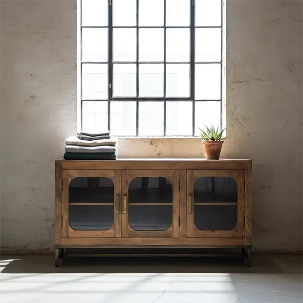 rustic industrial sideboard