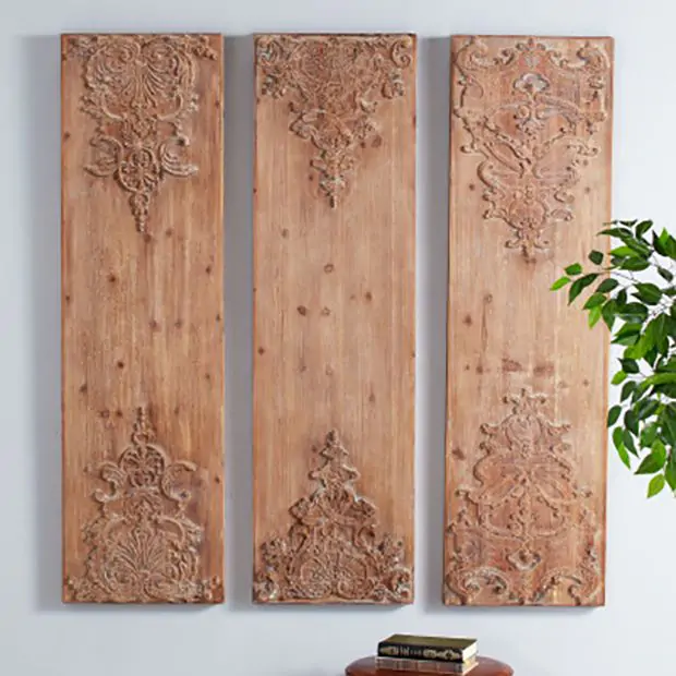 Carved wall art store