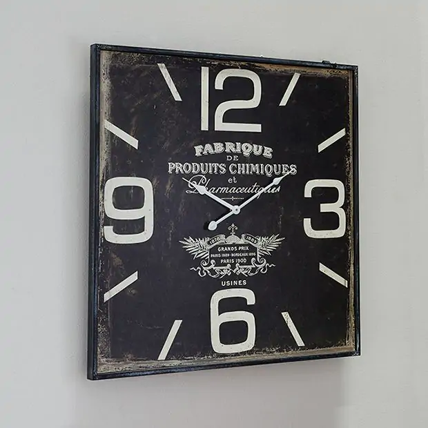rustic square wall clocks