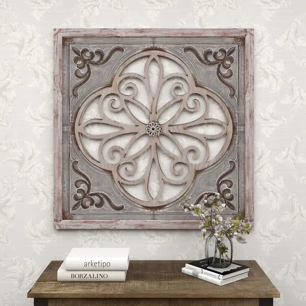 square wall medallion