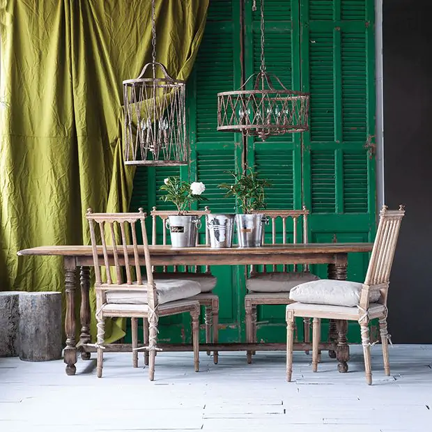 Phoebe farmhouse dining table store