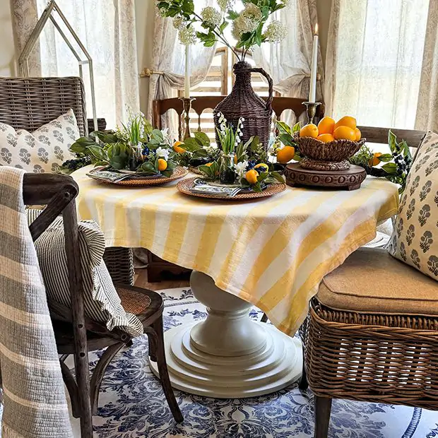 round dining room tablecloth