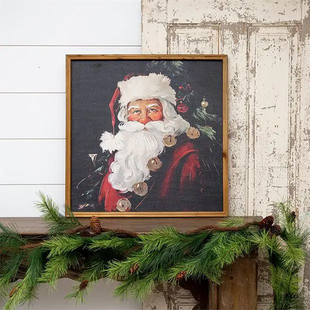Classic Santa Claus Paintings Classic Santa Framed Art