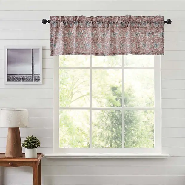 Rustic Country Cottage Valance Village Star Country Valance Country