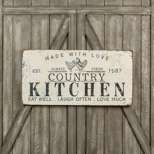Old Time Country Kitchen Signs La Cucina Kitchen Sign | Italian