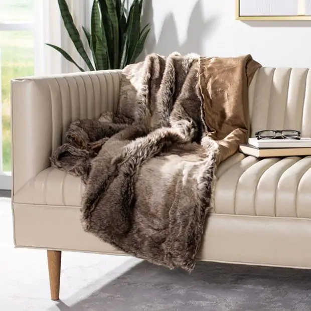 fake fur sofa throws