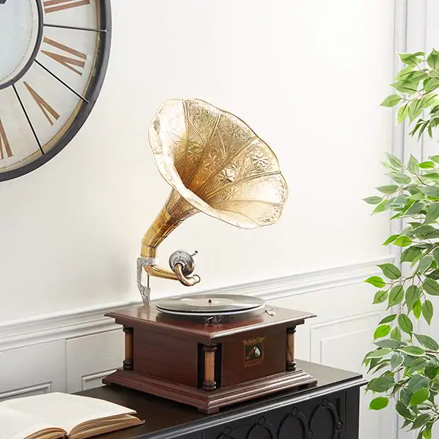 gramophone record player