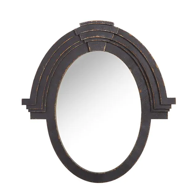 black oval mirror