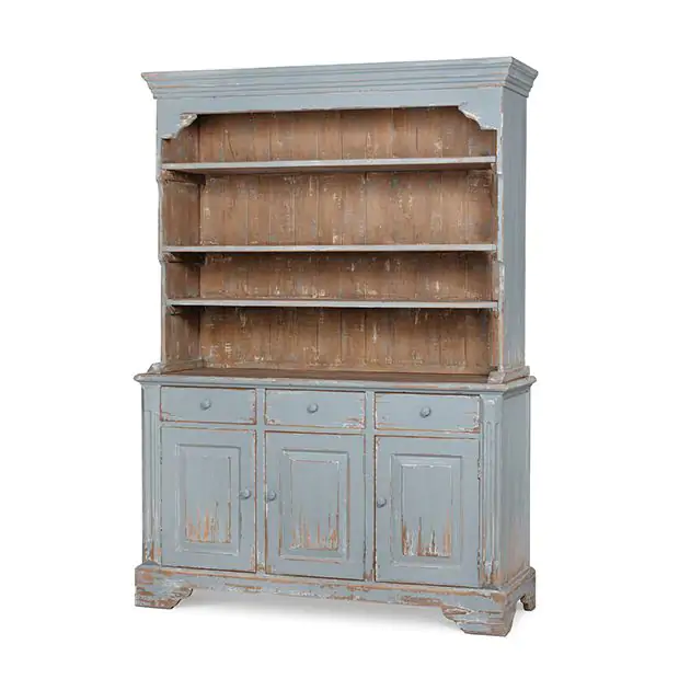 Distressed French Country Hutch Antique Farmhouse