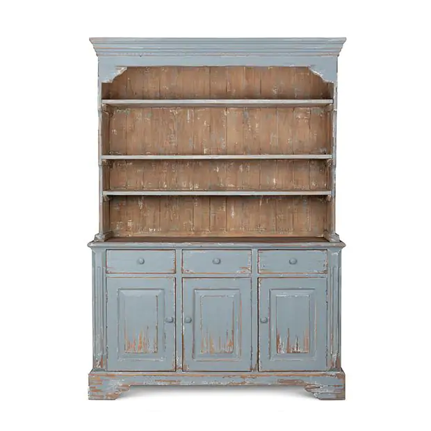 Distressed French Country Hutch Antique Farmhouse