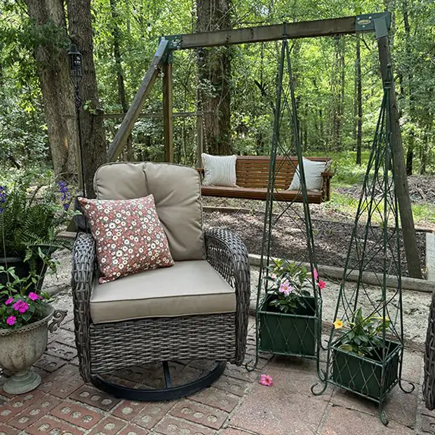 trellis over swing