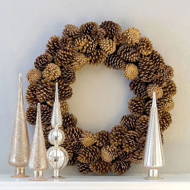 pine cone tree topper