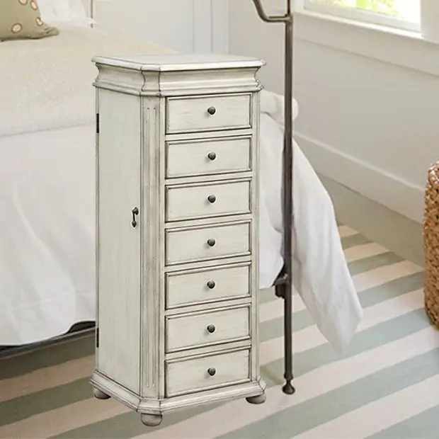 Farmhouse jewelry cabinet store