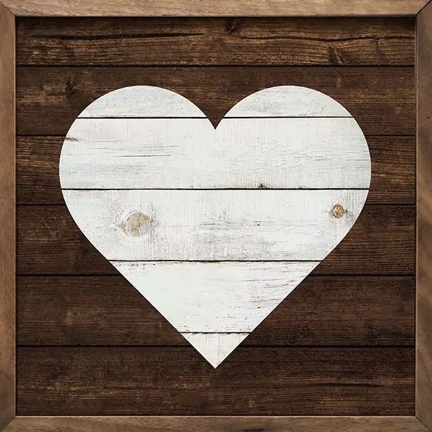 love heart wall hanging